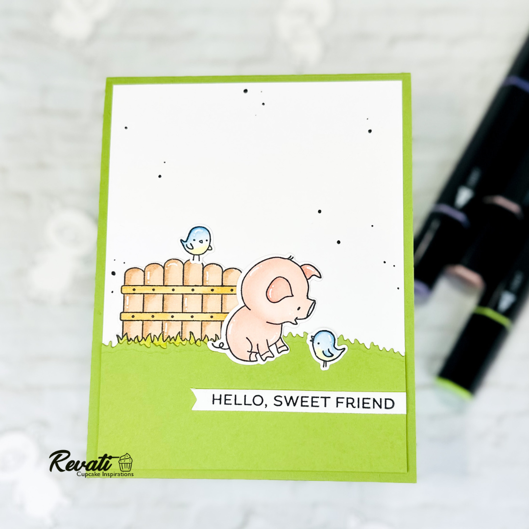 A Sweet Hello | Pig Theme Card – Home | RpShutterbug
