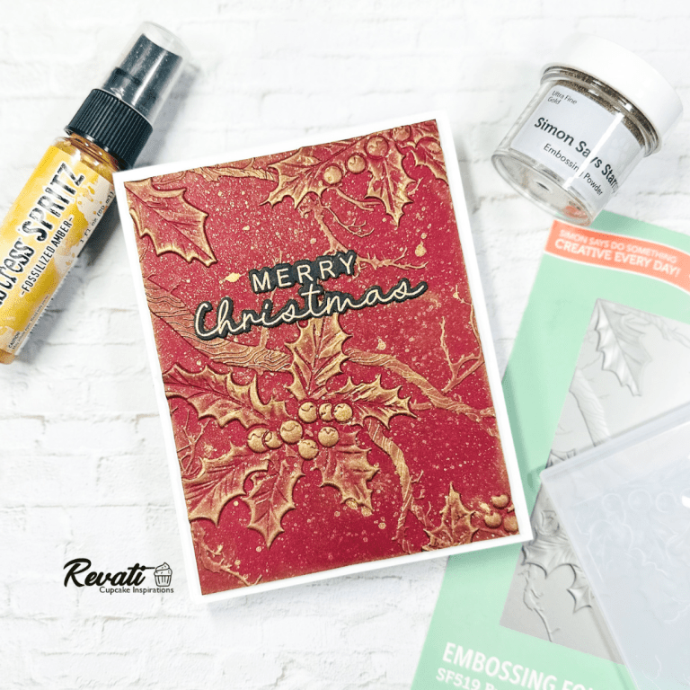 Gold-Accented Branching Holly Cards: Quick, Festive & Perfect for Mass Producing – Home ...